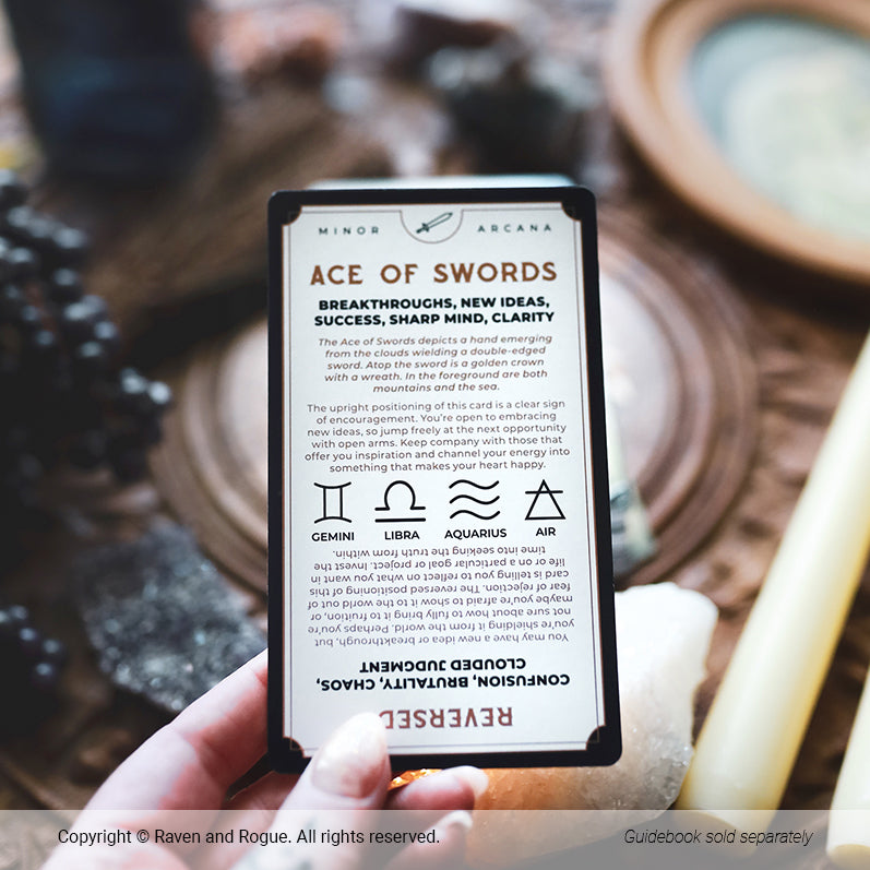 Tarotorial Tarot Deck for Beginners – Raven and Rogue