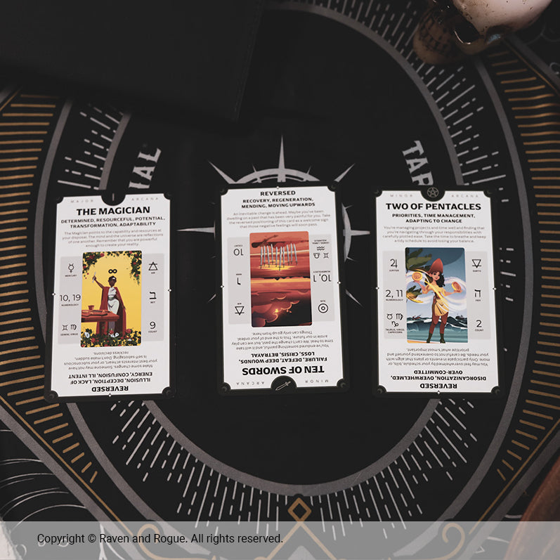 Tarotorial Expanded Tarot Training – Raven and Rogue