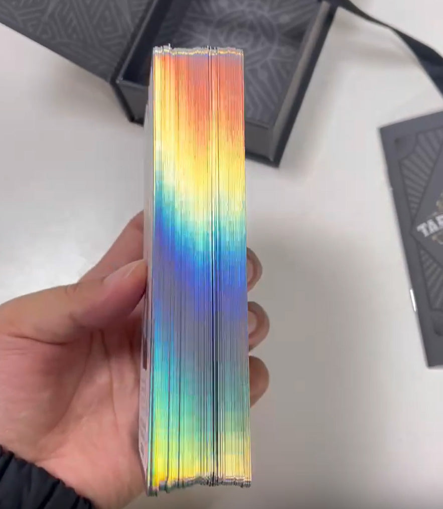 Tarotorial® Expanded Tarot Training Deck with Silver Holographic Foil ...